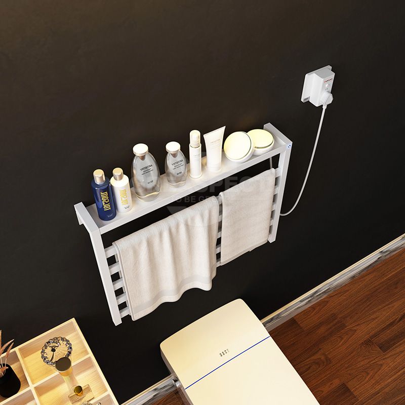 Electric dryer towel rack with shelf factory