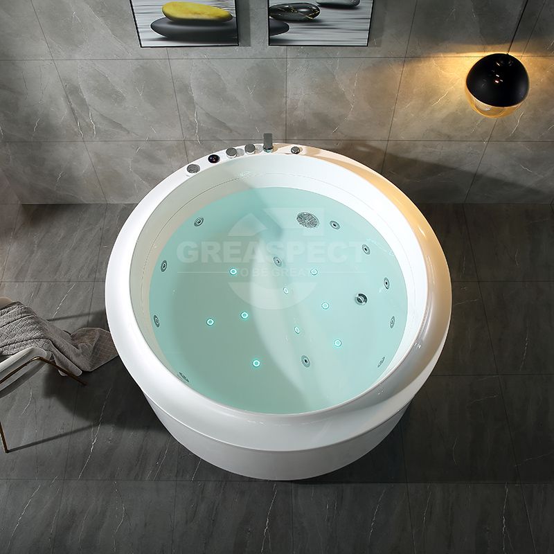 Circular freestanding bathtub jacuzzi spa wholesale price