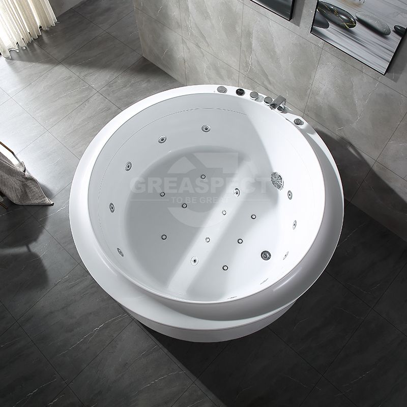 Circular freestanding bathtub jacuzzi spa wholesale price