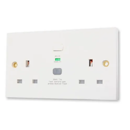 13amp Twin RCD Socket