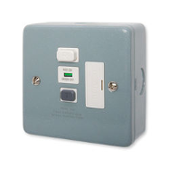 METalclad 13amp twin RCD socket