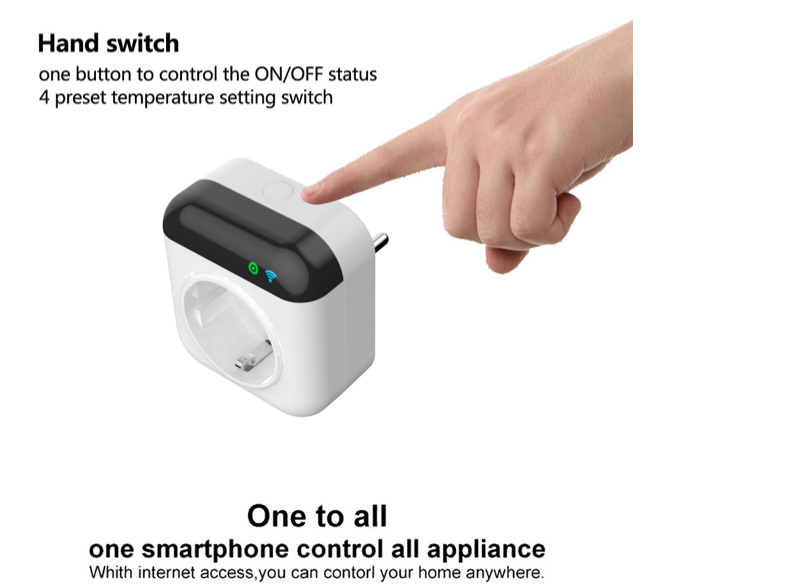Smart thermostatically controlled socket
