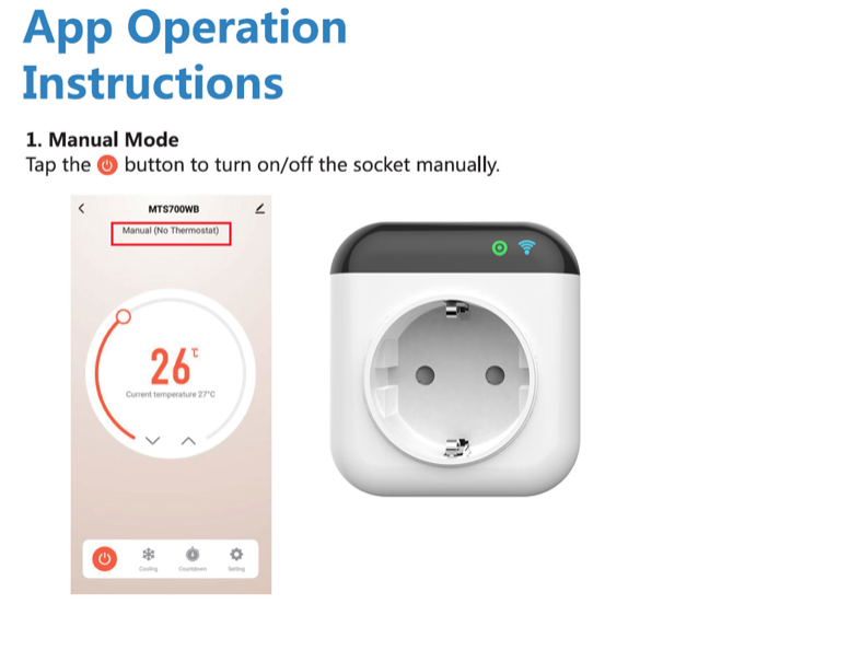 Smart thermostatically controlled socket