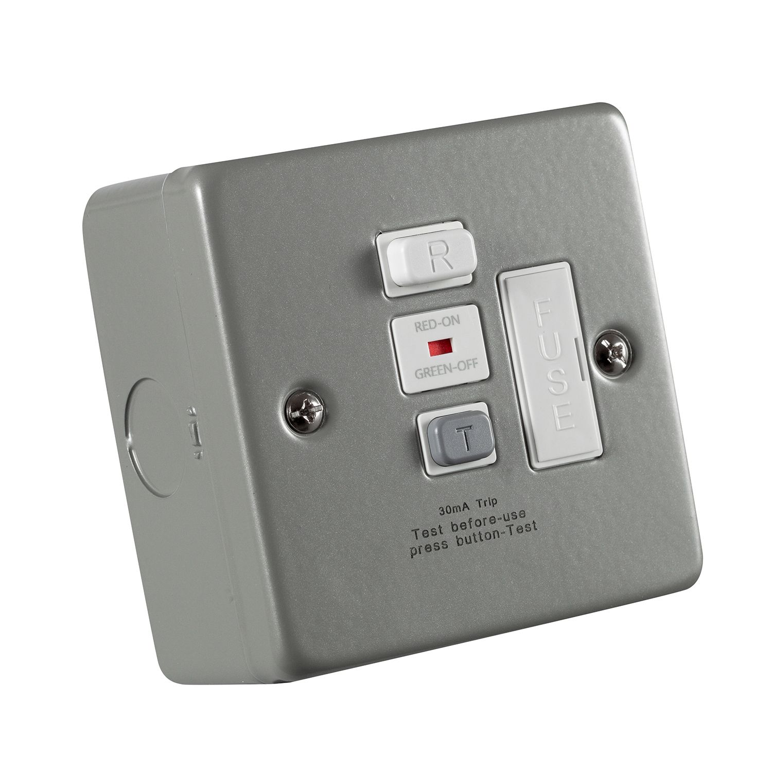 Metal Clad 13AMP RCD Socket & Fused Spur