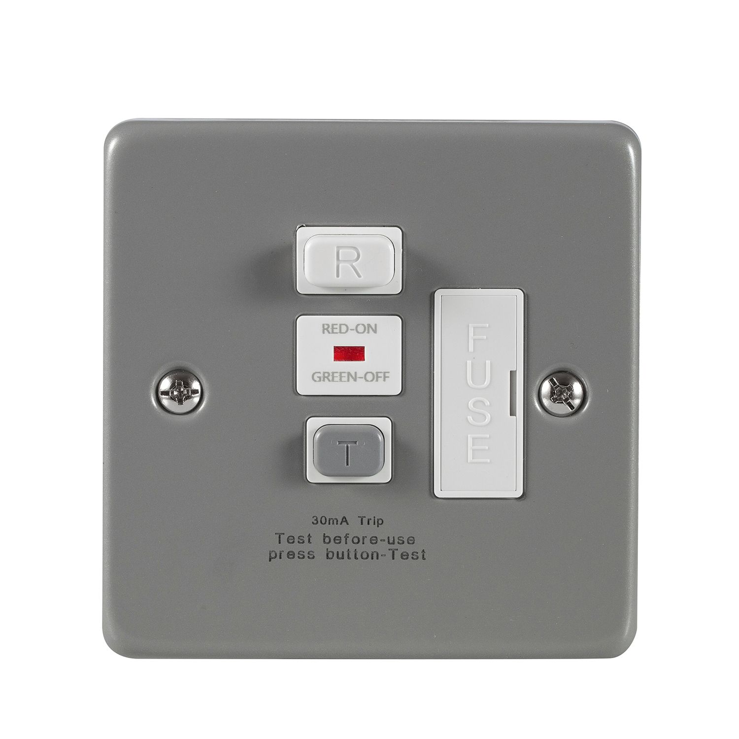Metal Clad 13AMP RCD Socket & Fused Spur