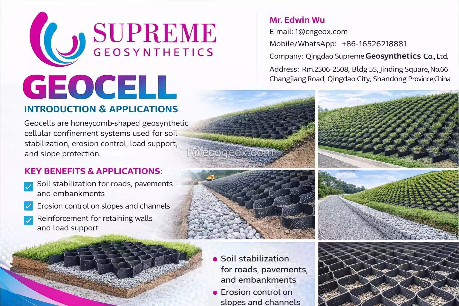 EcoGeoX Geocell Solutions for Stronger Sustainable Ground Support