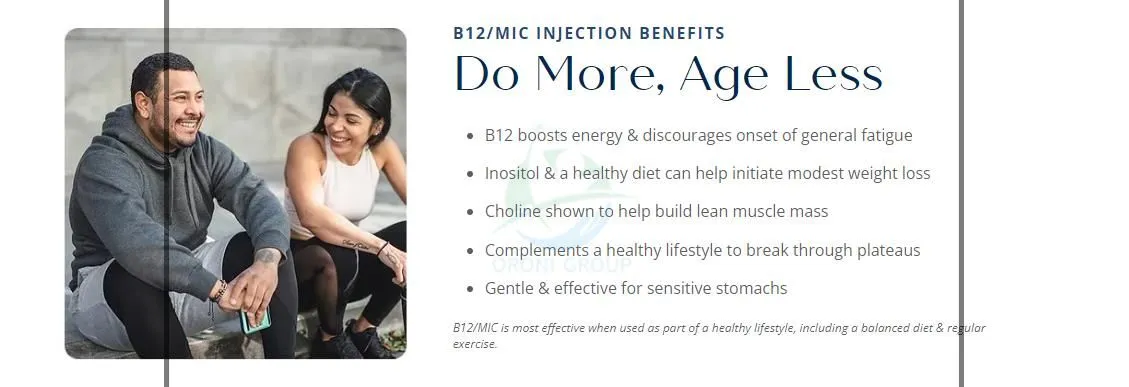 B-12 injection for energy