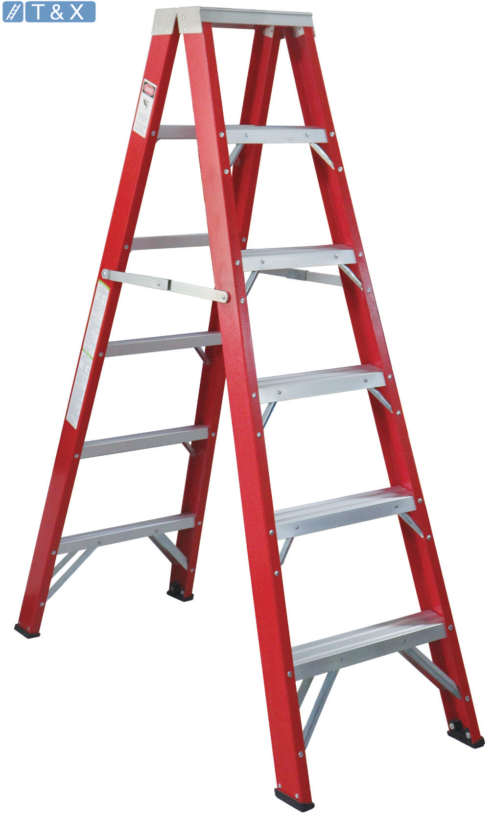double side ladder,5 step fiberglass ladder