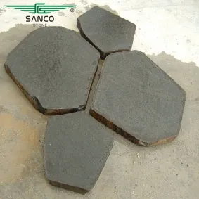 Black Slate Stepping Stones