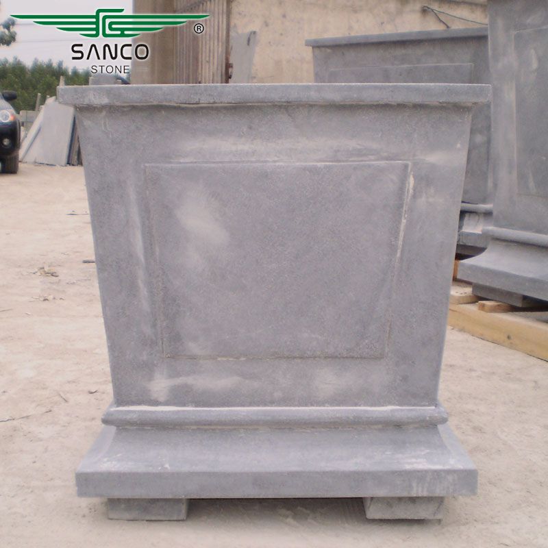 Flower Pot Stone Blue