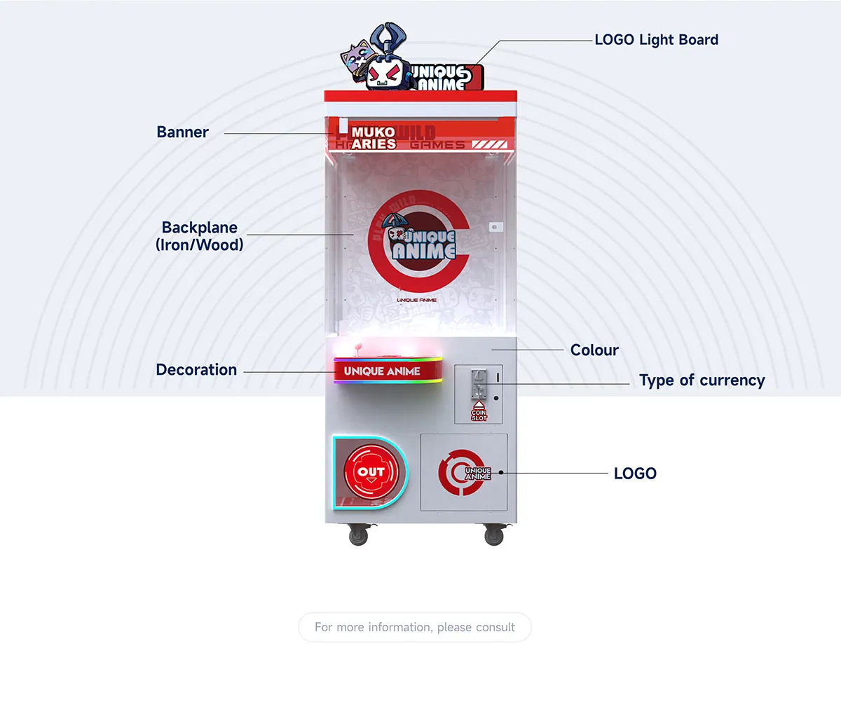 Customization High quality claw machine
