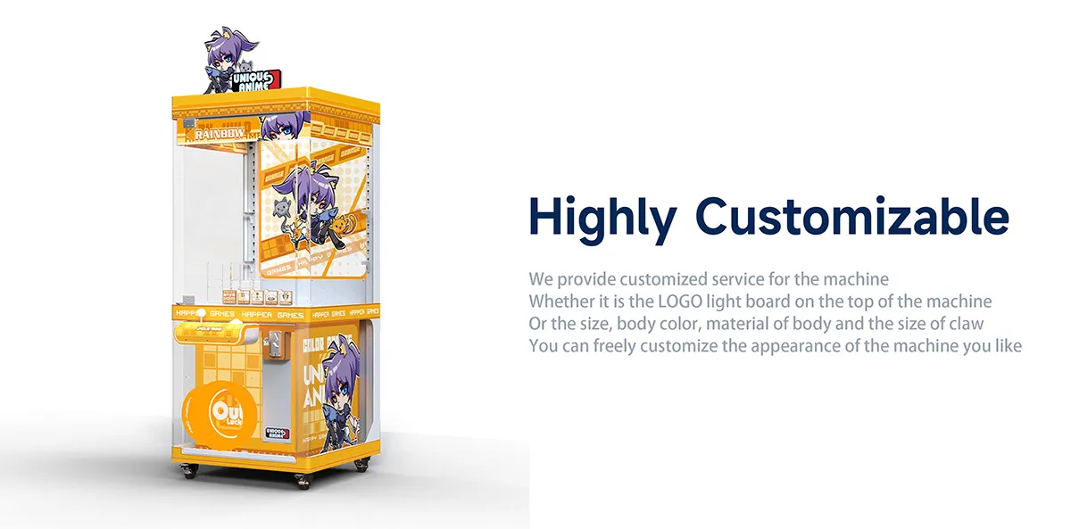 Customization High quality claw machine