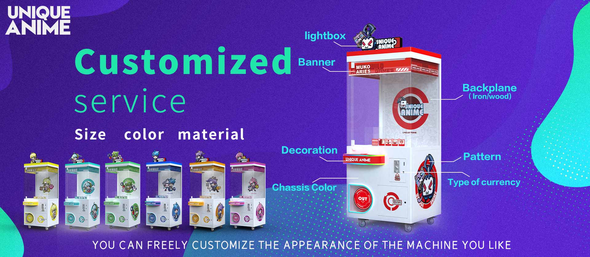 Full size arcade claw machine