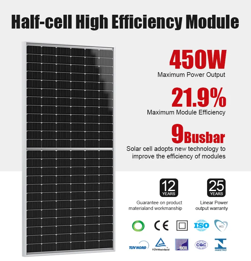 Factory 450w pv solar panels