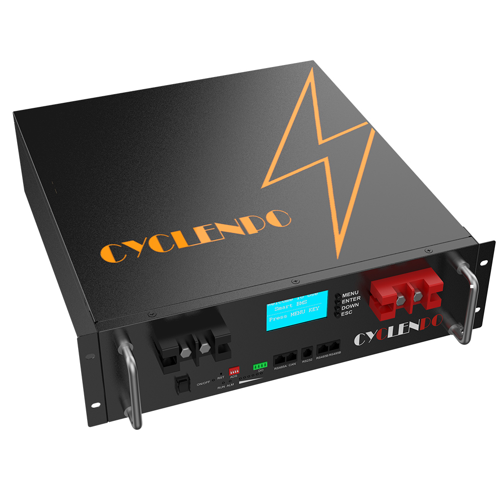 CYCLENPO 51.2V 50Ah Rack Mount LiFePO4 Battery | Telecom, Home & Solar ...