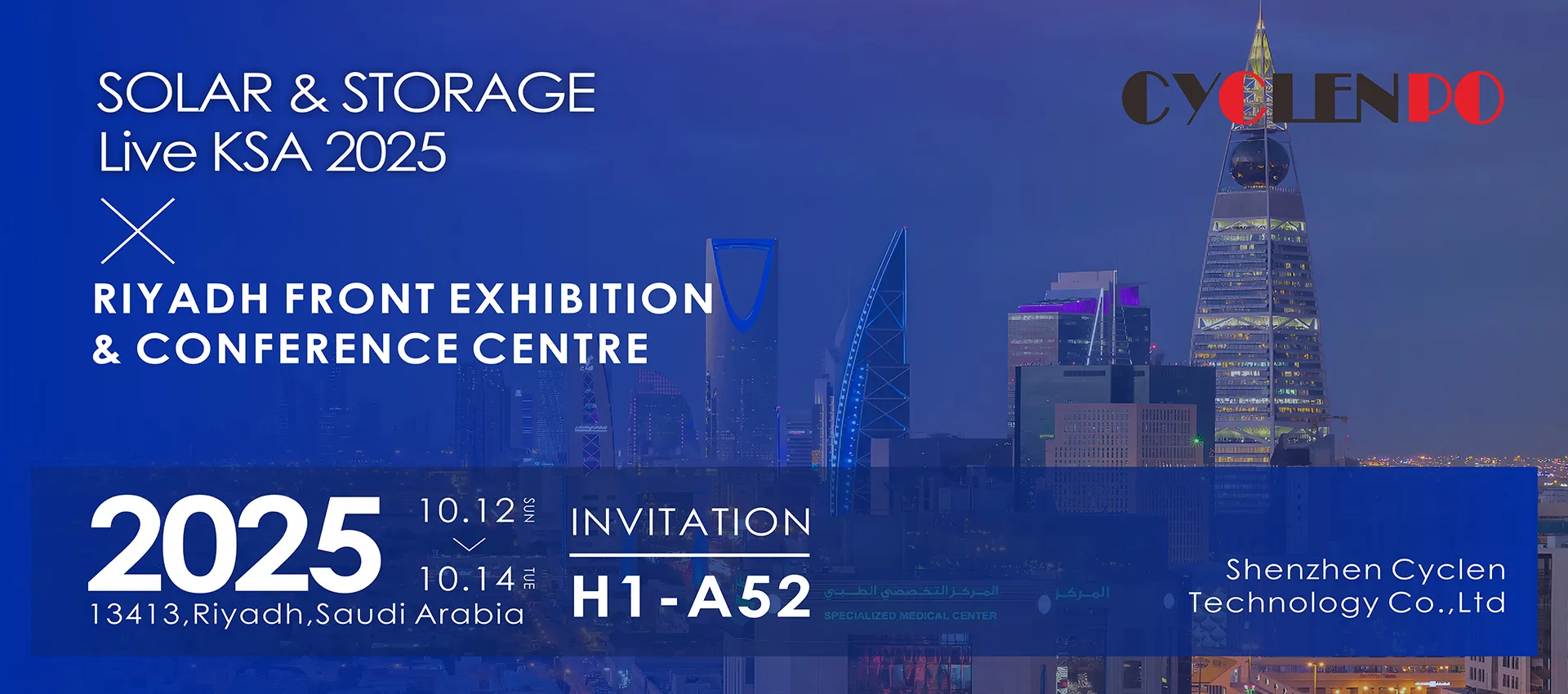 Cyclenpo For SOLAR & STORAGE Live KSA 2025