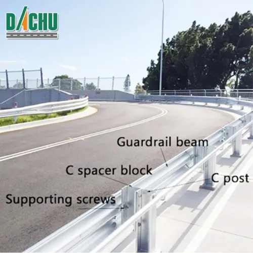 Galvanized Highway Guardrail Traffic Barrier C Post Spacer