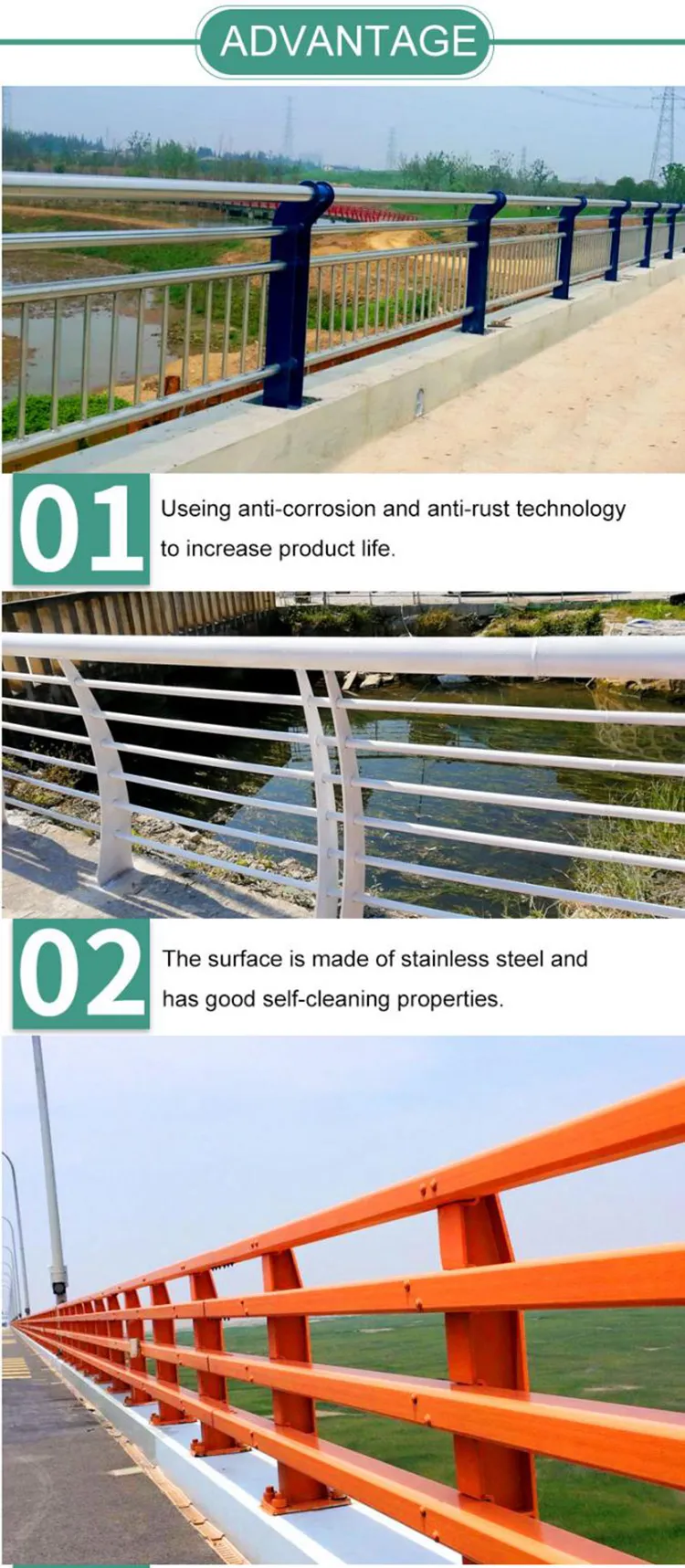 Stainless Steel Bridge Barrier - Dachu