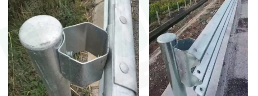 Highway Guardrail Spacer for Round Post