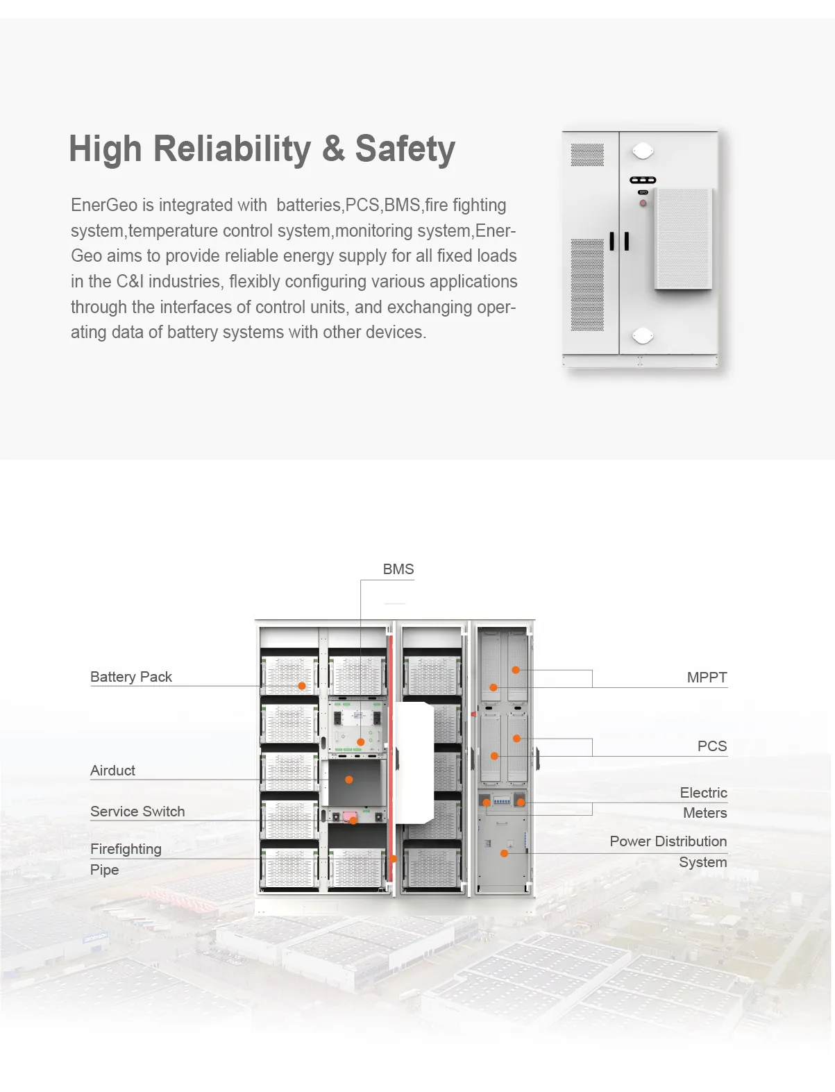 Integrated Outdoor Battery Energy Storage Cabinet