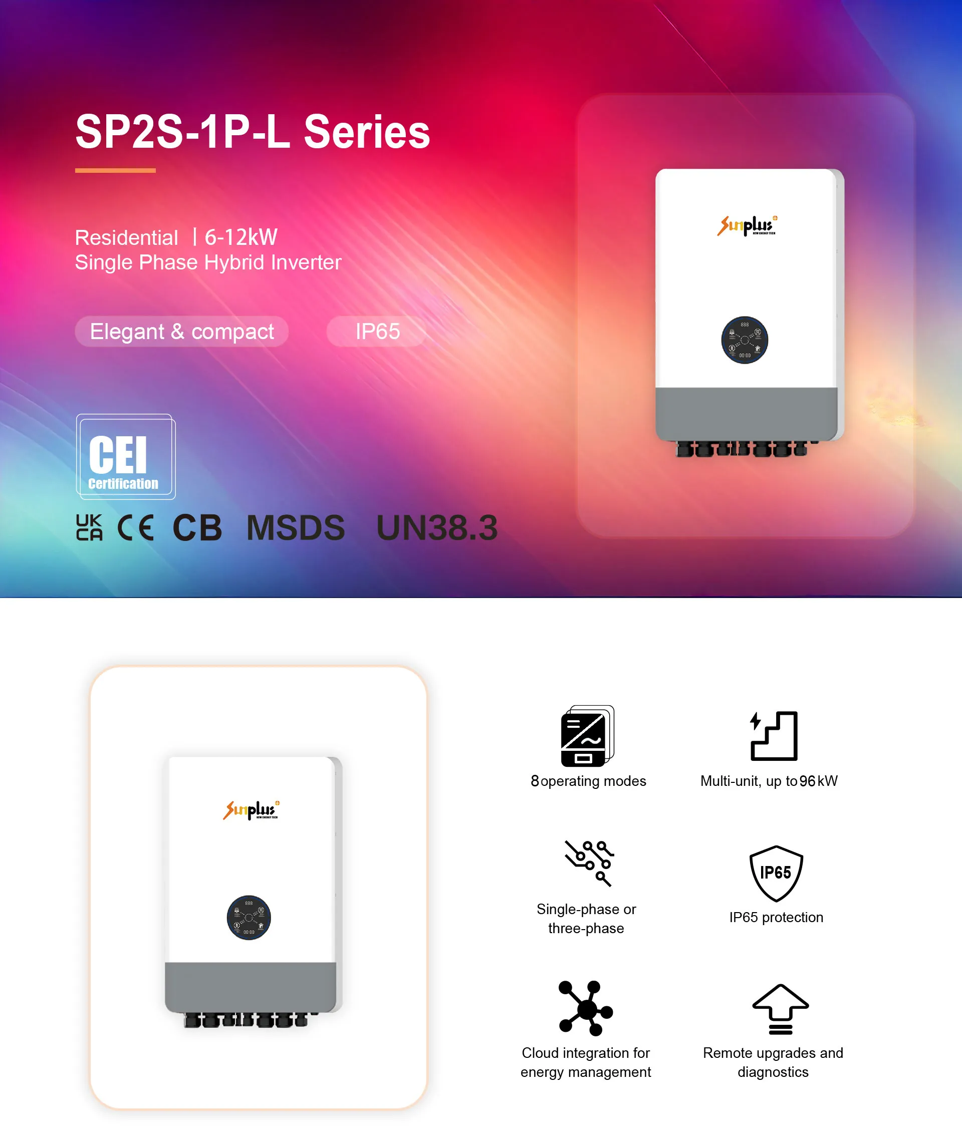 Residential Hybrid Energy Inverter - Single Phase Low Voltage (6-12kW ...