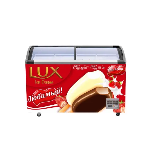 Curved Glass Chest Showcase