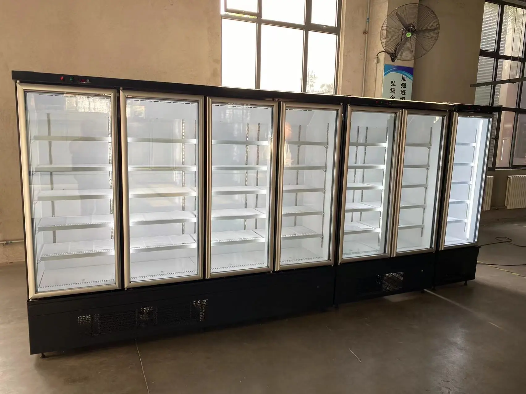 reach in cooler and Freezer