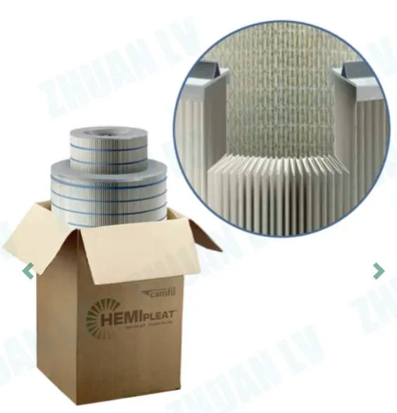 CamPulse CamBrane cartridge membrane filter and an EPA air filter