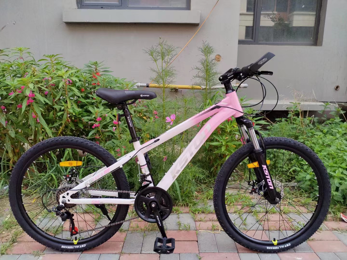 steel frame shimano 21 speeds bike, nice color bicycle