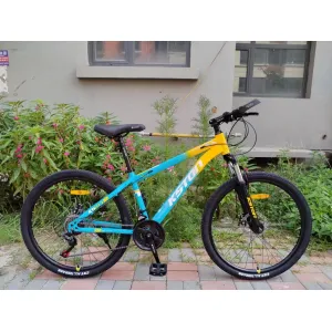 steel frame shimano 21 speeds bike, nice color bicycle