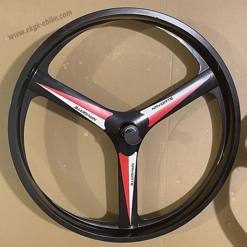 Magnesium alloy integrated hub, three-knife electric integrated wheel