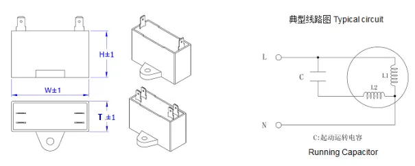 Cbb61 Terminal Type Capacitor