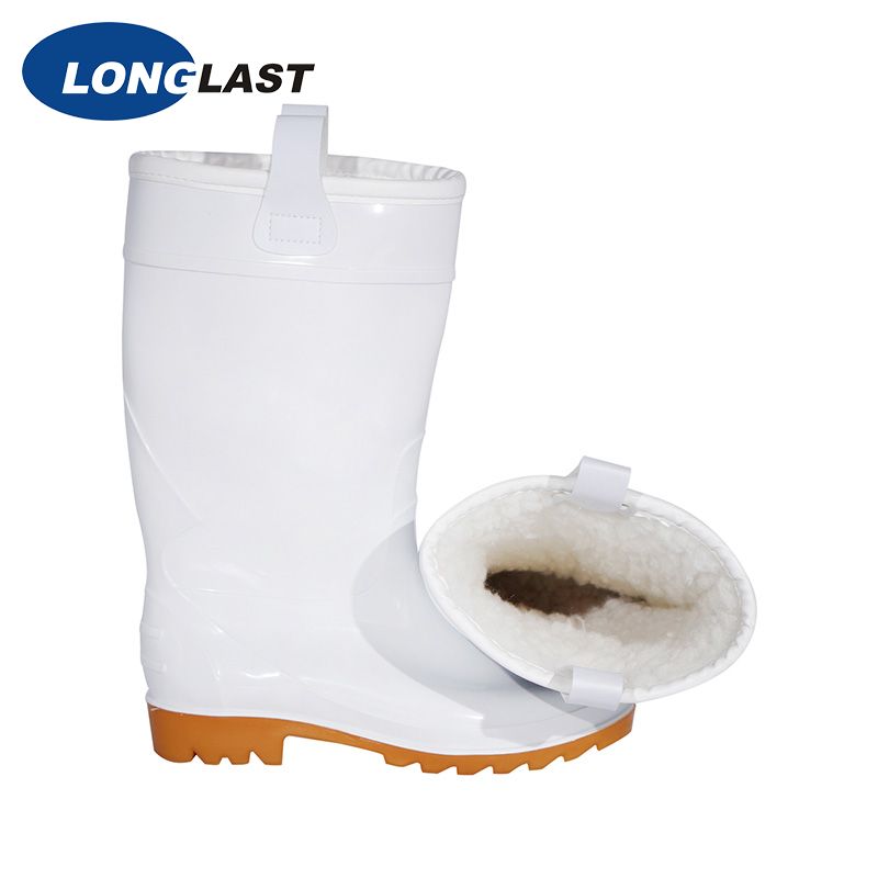 White PVC Winter Boots