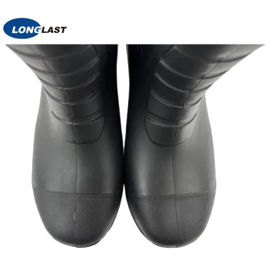 Black PVC safety boots _ LL-2-03