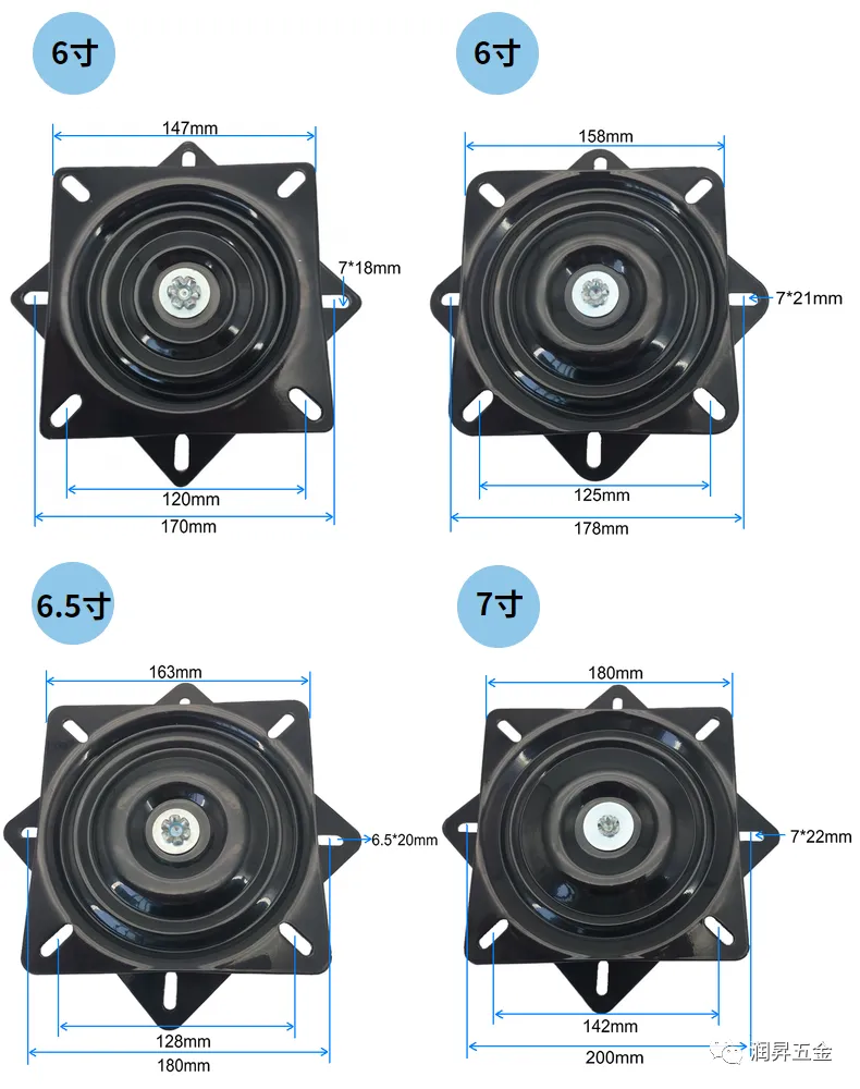 How to choose furniture hardware turntable?