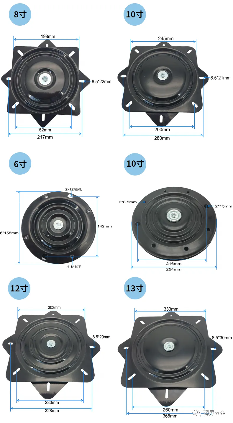 2, the larger the contact surface between the turntable installation ...