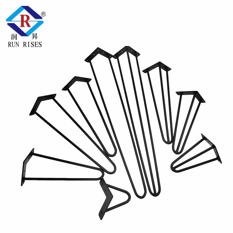 2 Rod 3 Rod Hairpin Table Legs,metal furniture sofa legs