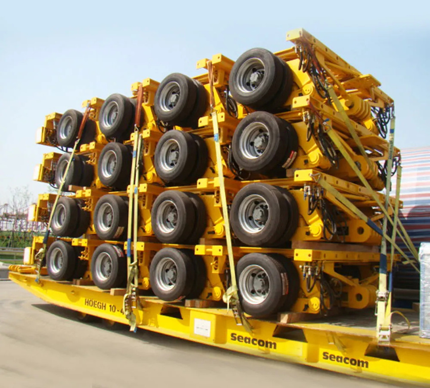 multi axles hydraulic modular low bed semi