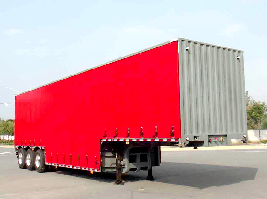 AUTONE 40/53ft open box type enclosed van cargo semi trailer