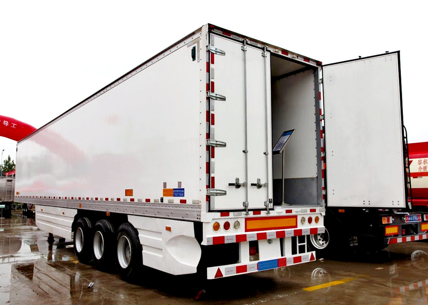 AUTONE 40/53ft open box type enclosed van cargo semi trailer
