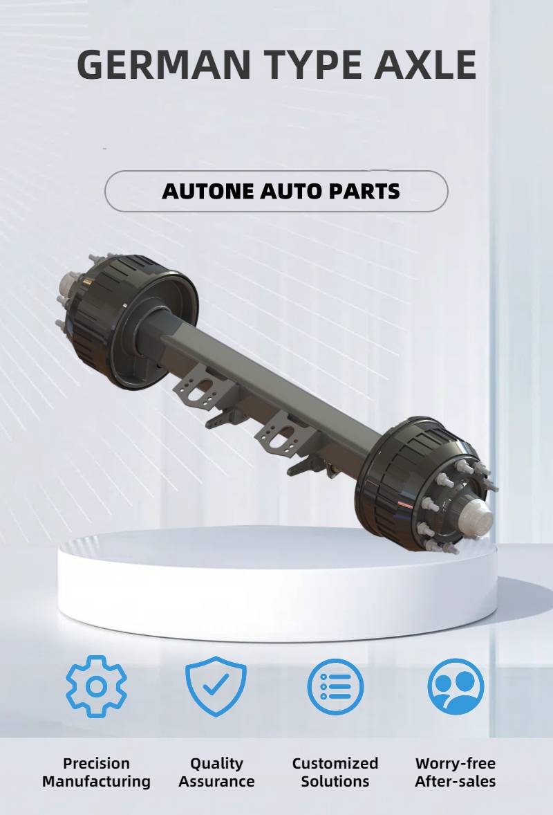 German Type Axle,Semi Trailer Axle 12T 14T 16T