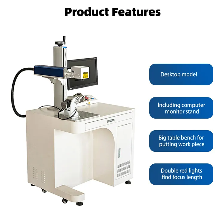 Desktop movable fiber laser marking machine