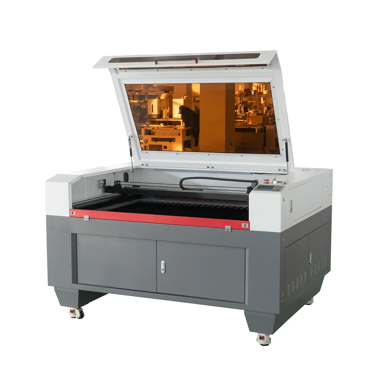 Dual Laser Heads CO2 laser cutting machine
