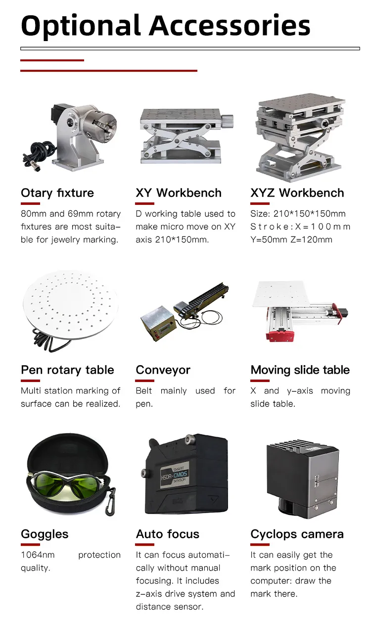 fiber laser marking machine,visual positioning system,fly marking