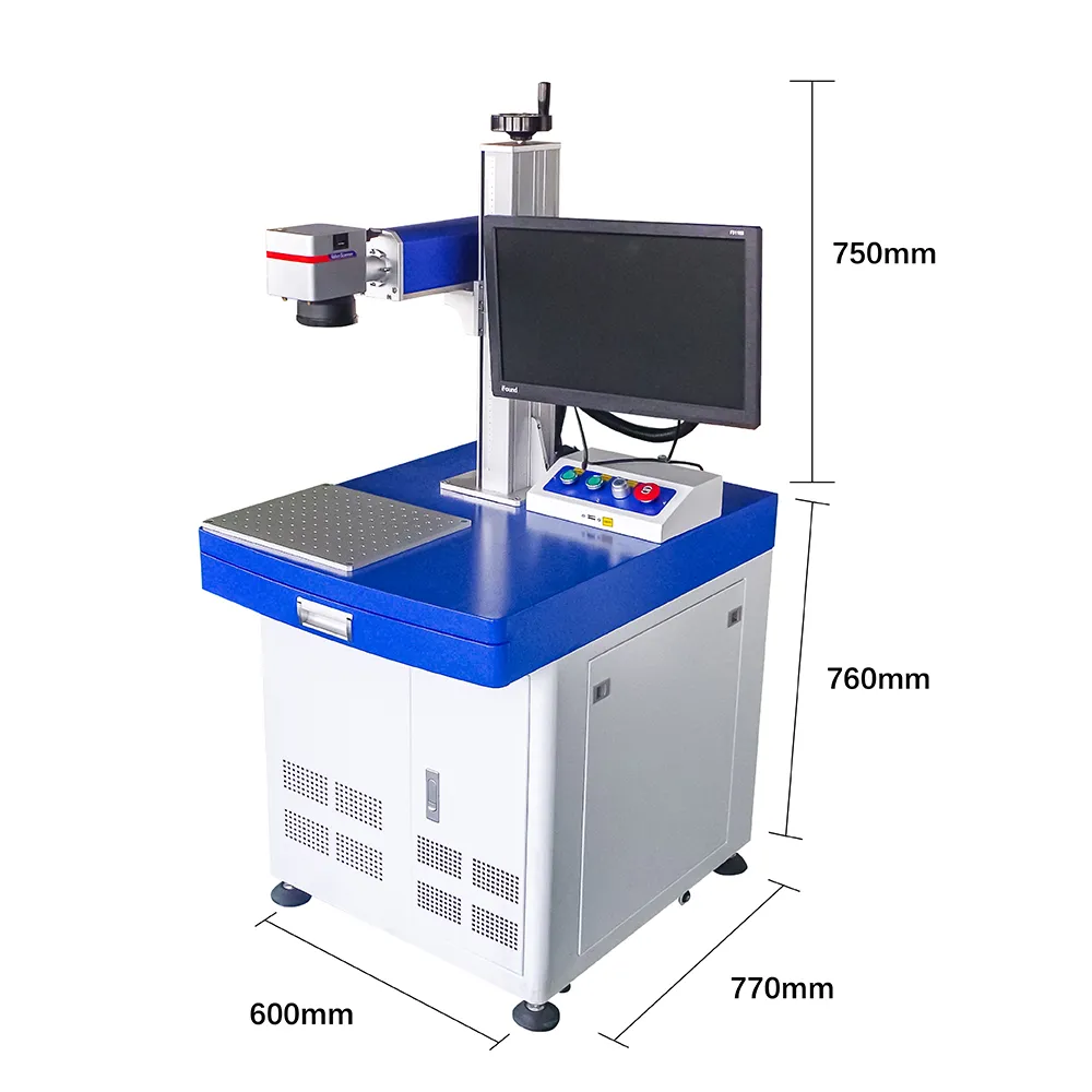 Desktop metal steel stainless aluminum fiber laser marking machine