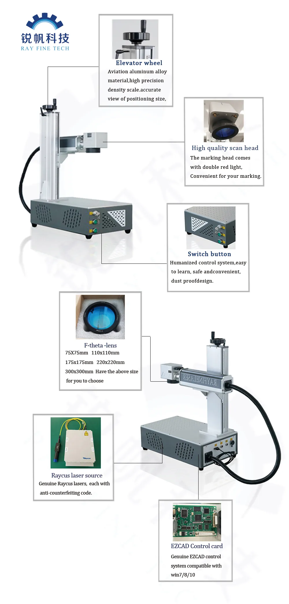 mini fibre laser marking machine,raycus 30w fiber laser