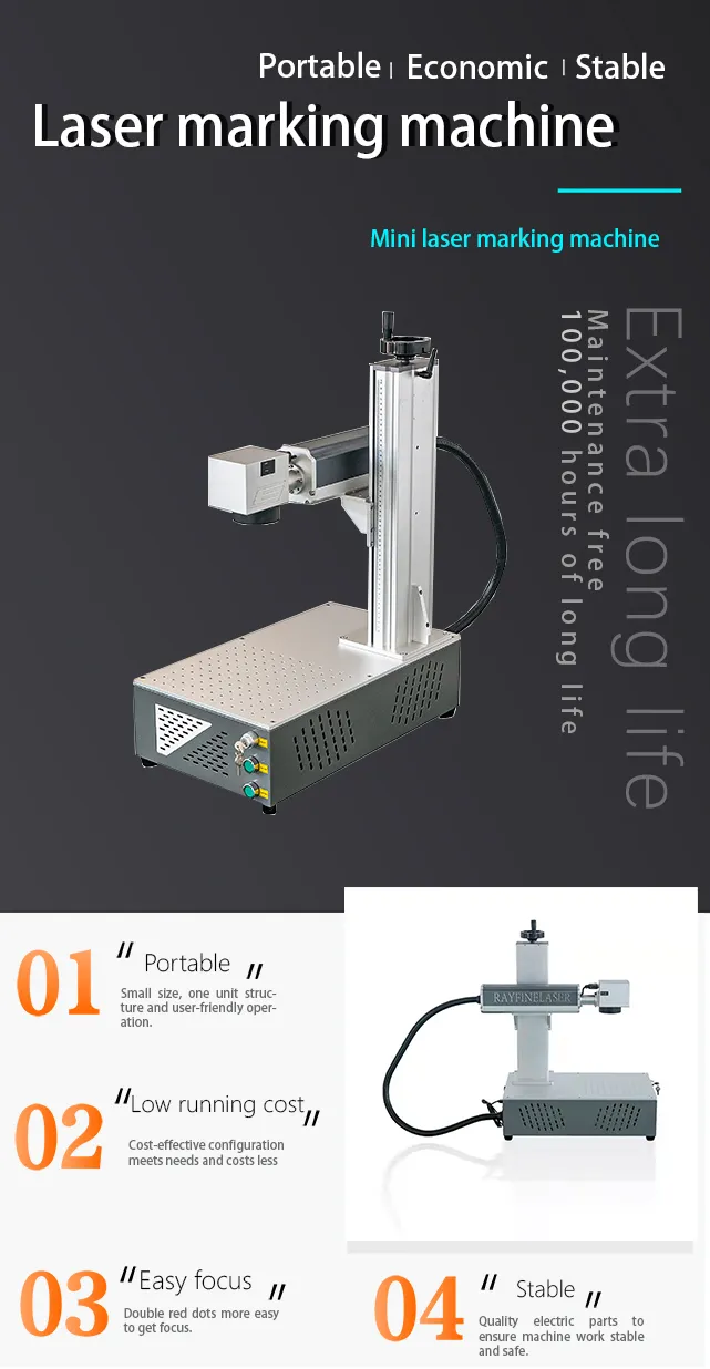 mini fibre laser marking machine,raycus 30w fiber laser