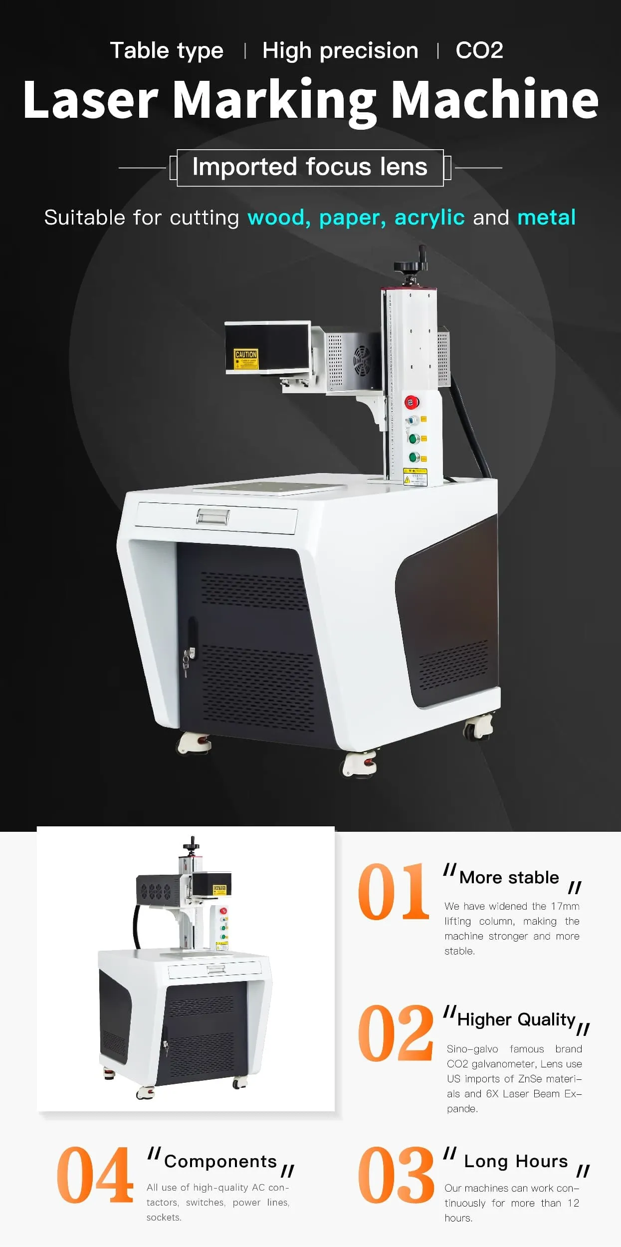 desktop laser marking machine,co2 marking