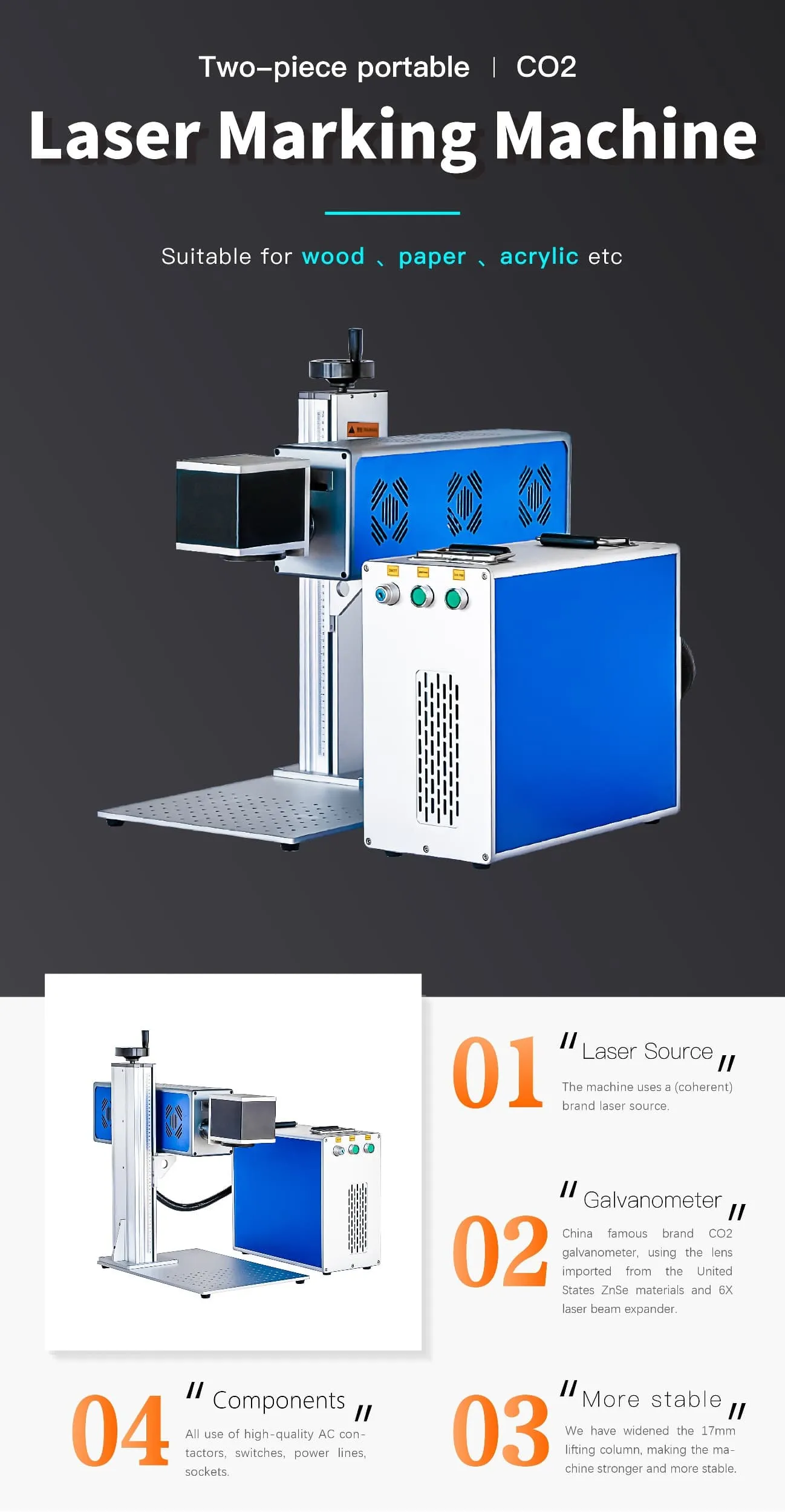 co2 galvo laser,co2 laser marking,30w co2 laser,co2 marking machine