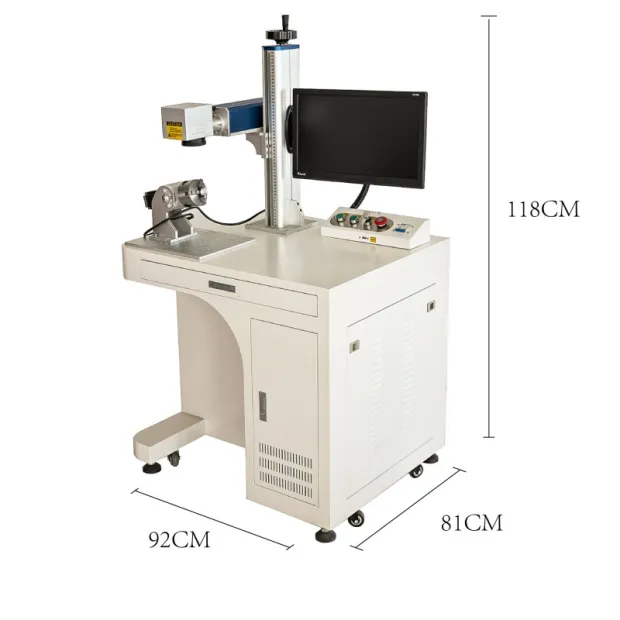 Desktop movable fiber laser marking machine
